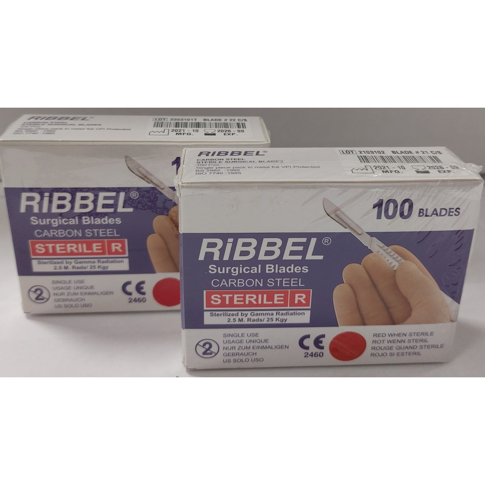 Ostrza jednorazowego użytku RIBBEL 24 100szt – Cezamed